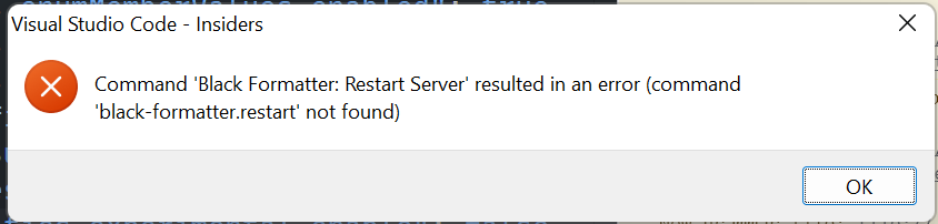Errors in Developer Tools · Issue #86 · microsoft/vscode-black-formatter · GitHub