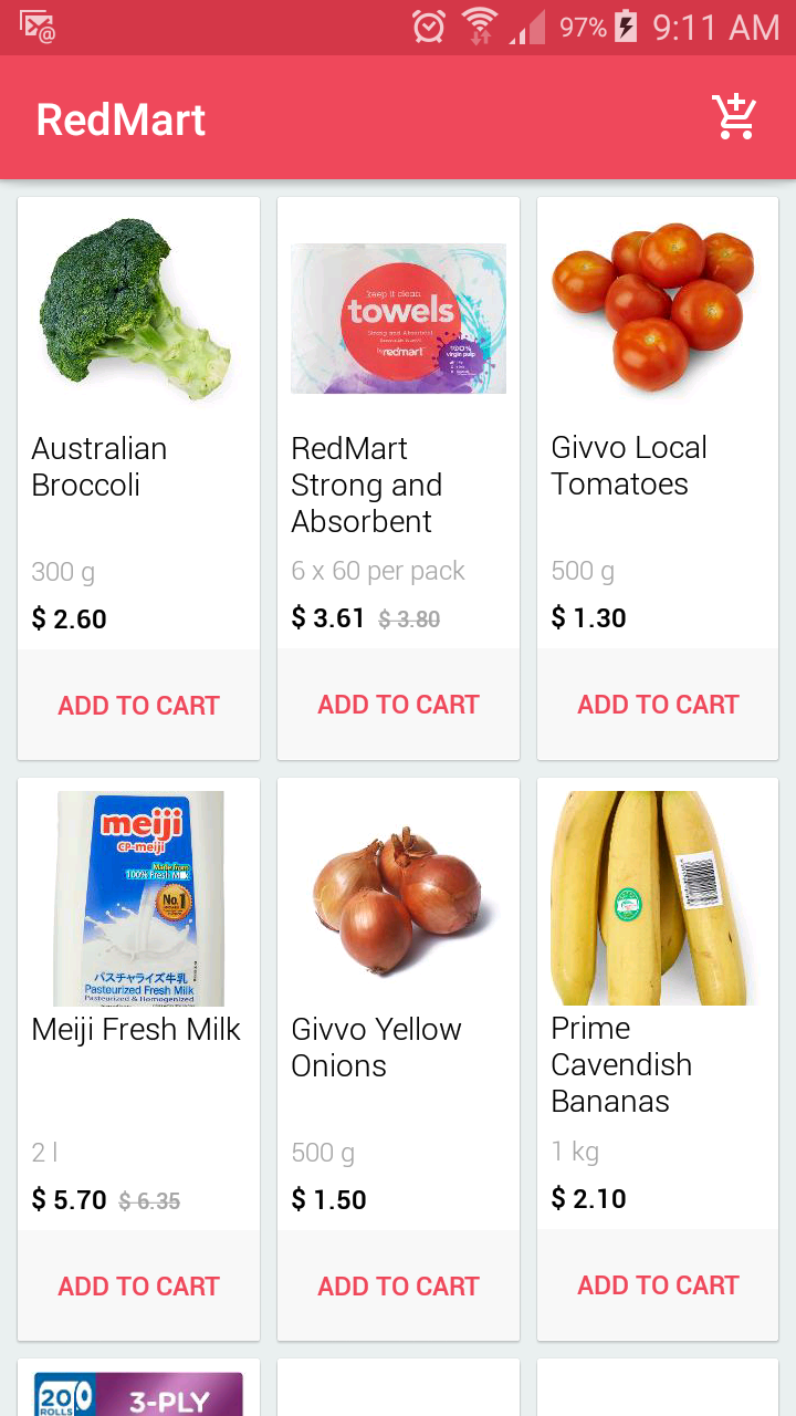 GitHub - raminduw/RedMart: This is demo application to show online ...
