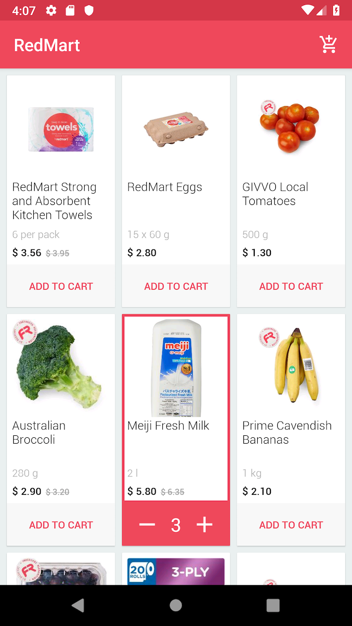 GitHub - raminduw/RedMart: This is demo application to show online ...