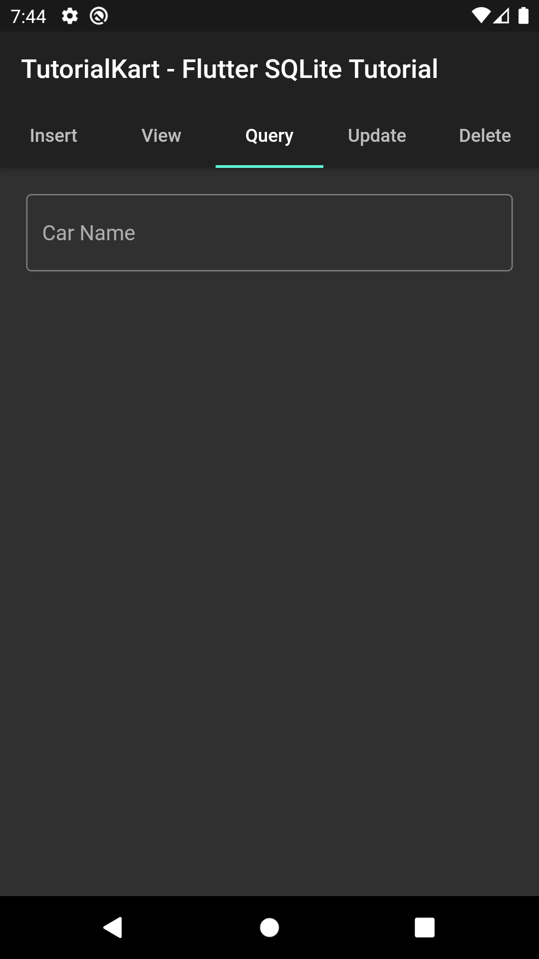 GitHub - SevdanurGENC/SQFLite_CRUD_Example: This repo contains an application that shows car ...