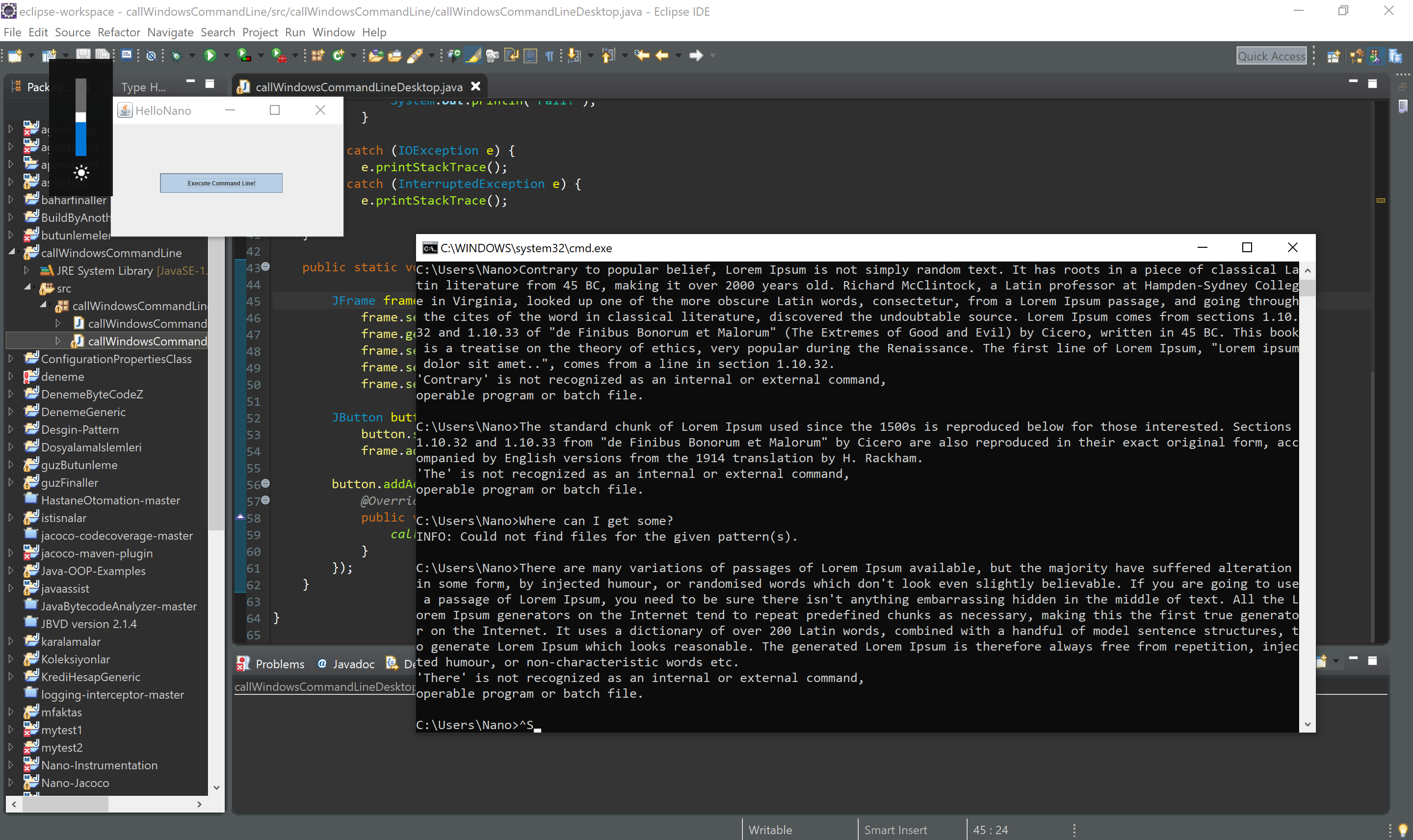 GitHub - SevdanurGENC/callWindowsCommandLine: How to execute windows command line from Java.