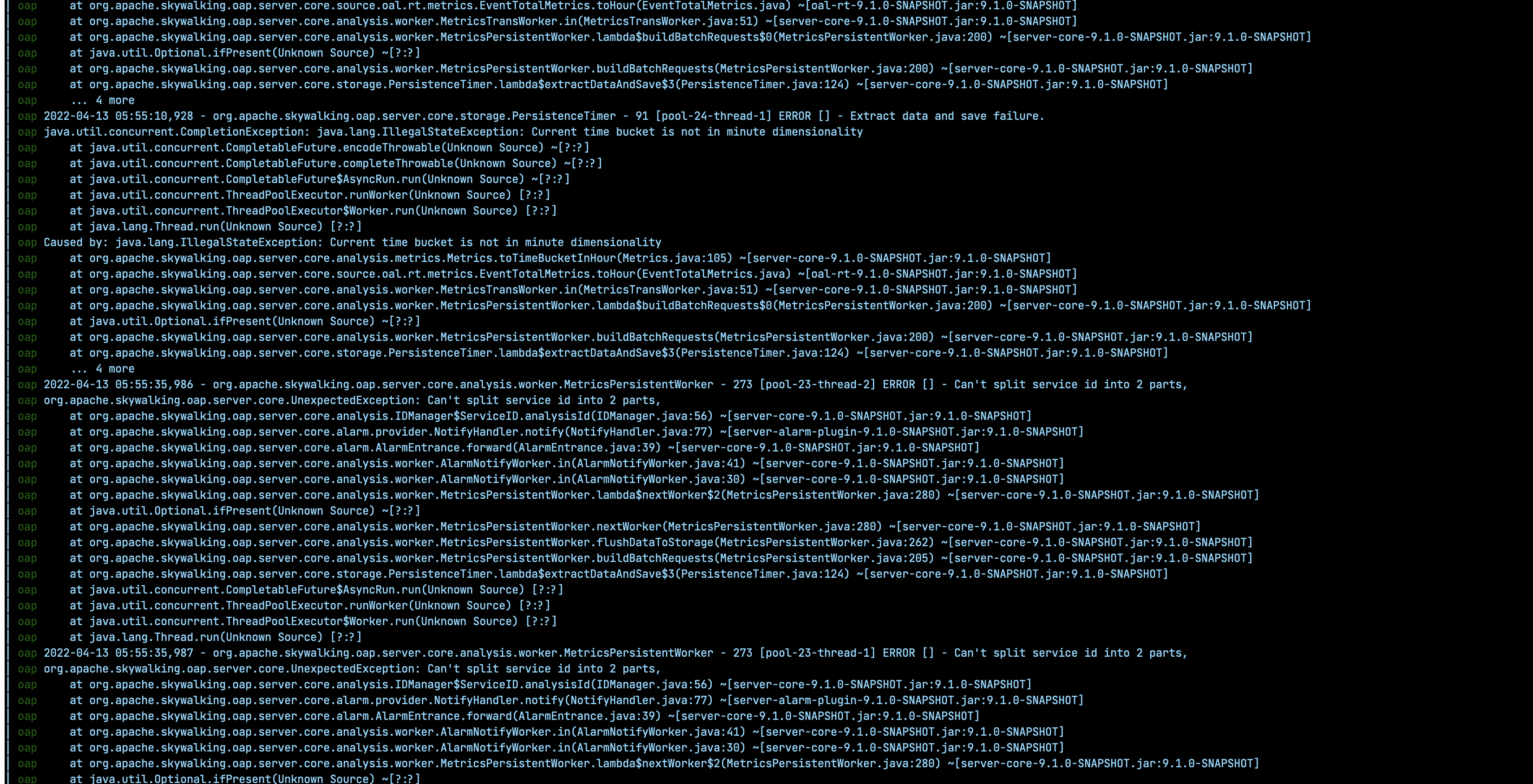 [bug] [event] Can T Split Service Id Into 2 Parts · Issue 8864 · Apache Skywalking · Github