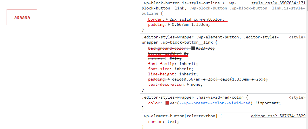 [Block] Buttons: Border color does not respond to text color in FSE themes · Issue #43535 ...