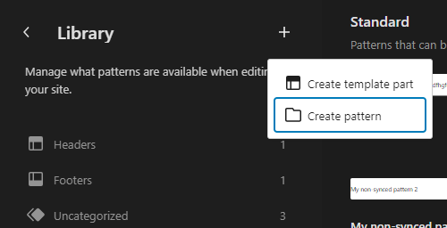 Custom Patterns: Allow renaming and duplication within the Site Editor · Issue #51919 ...