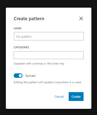 Patterns: Proper handling when a pattern does not have a title · Issue #54693 · WordPress ...