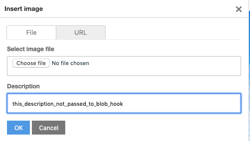 addImageBlobHook doesn't receive description from UI · Issue #692 · nhn/tui.editor · GitHub