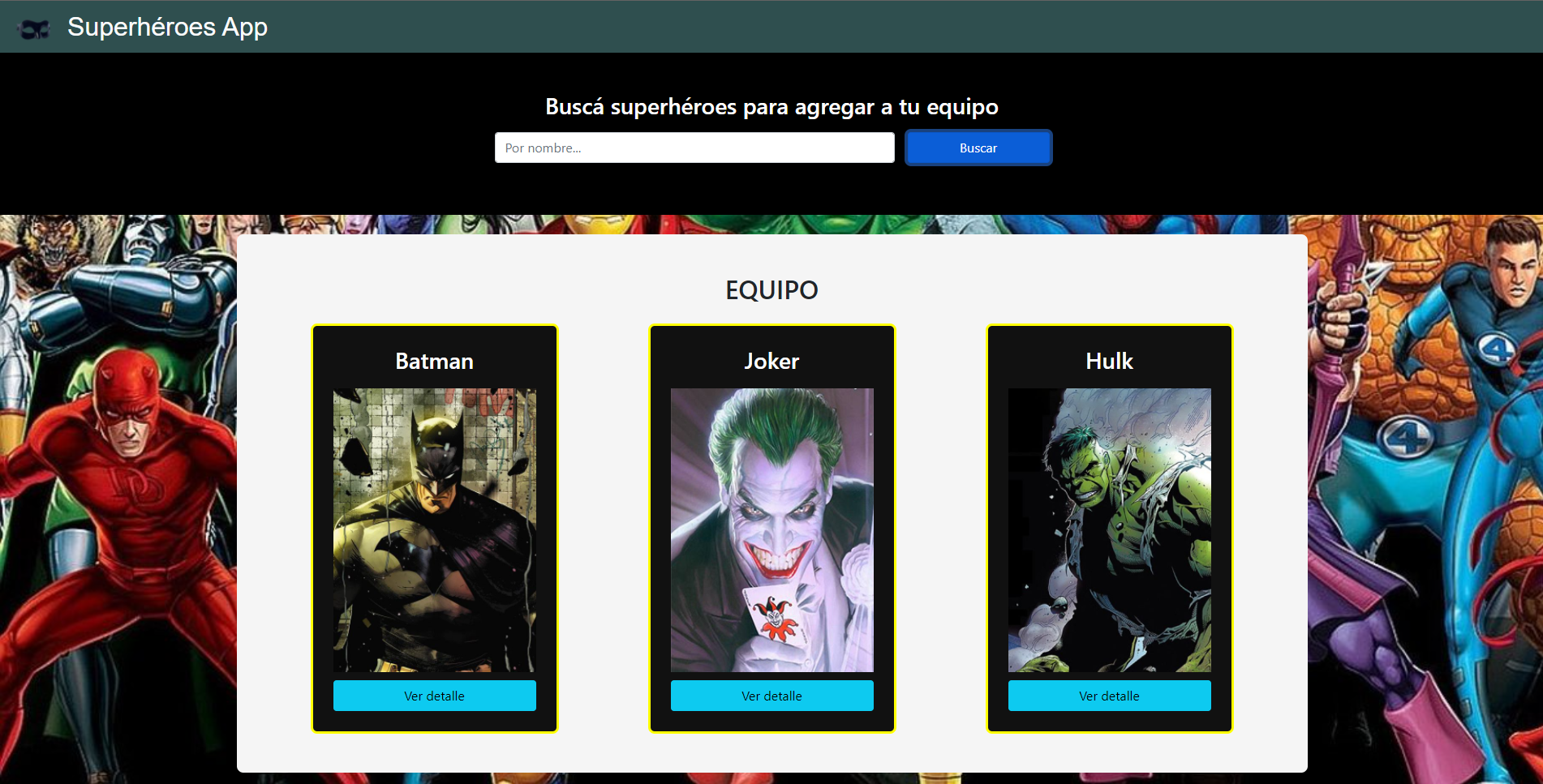 GitHub - flordemol/Superheroes-app: Challenge Frontend Alkemy - React