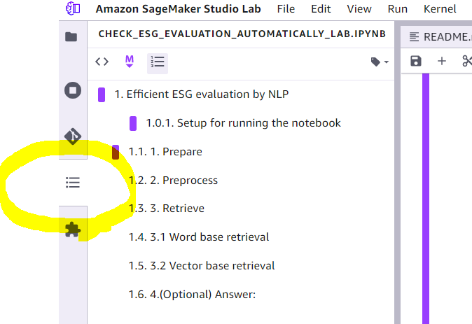 Table of content - Jupyterlab Extension · Issue #86 · aws/studio-lab ...