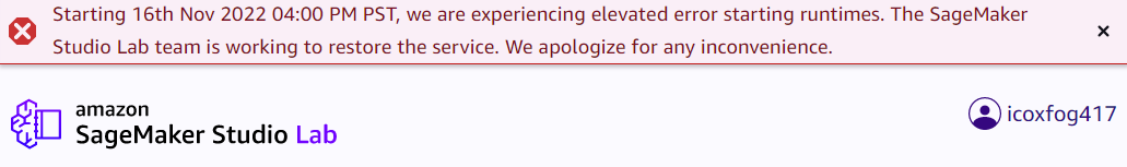 Starting 16th Nov 2022 0400 Pm Pst We Are Experiencing Elevated Error Starting Runtimes The 