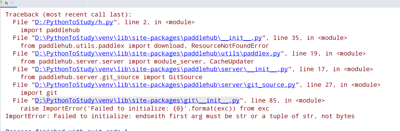 PaddleHub导入出现错误 · Issue #1292 · PaddlePaddle/PaddleHub · GitHub