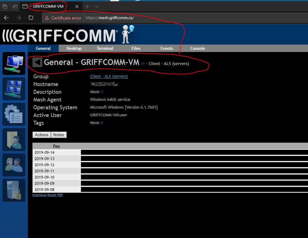 Feature Request : Group name shown when in device view · Issue #462 · Ylianst/MeshCentral · GitHub