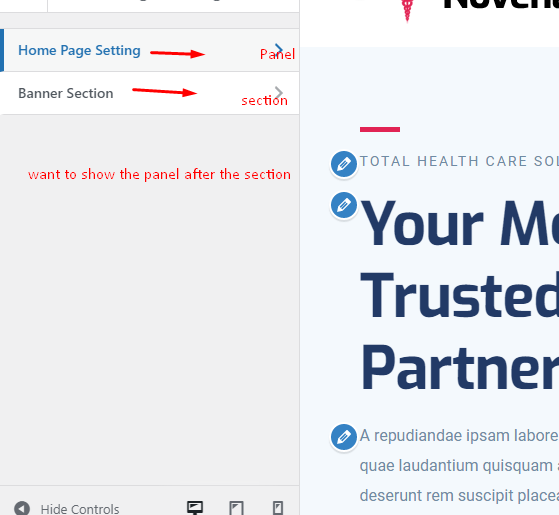 Nested panel priority no working · Issue #2385 · themeum/kirki · GitHub