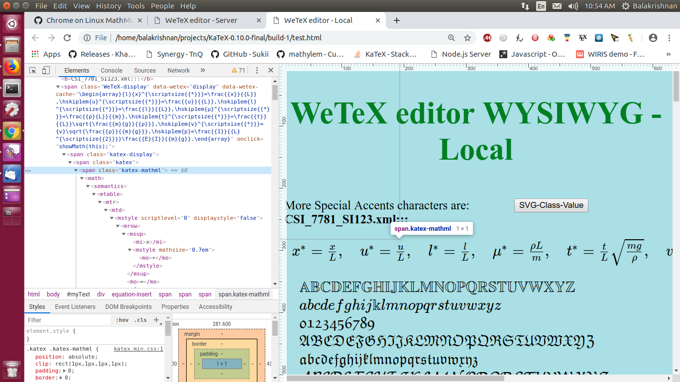 Chrome On Linux Mathml Code Are Disappear With Nodejs · Issue 1957 1985
