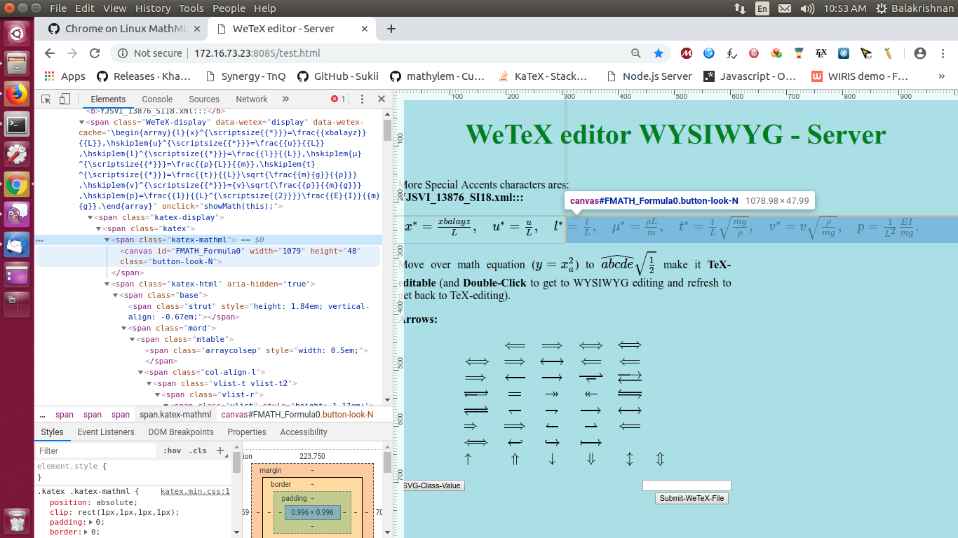 Chrome On Linux Mathml Code Are Disappear With Nodejs · Issue 1957 · Katexkatex · Github