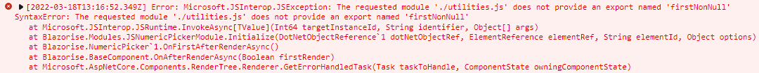 The requested module './utilities.js' does not provide an export named 'firstNonNull' · Issue ...