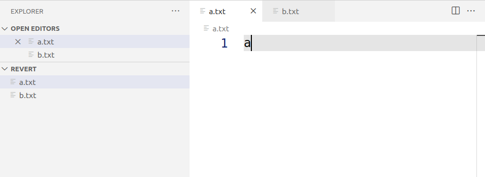 "Revert File" on inactive editors are ignored · Issue #177557 · microsoft/vscode · GitHub