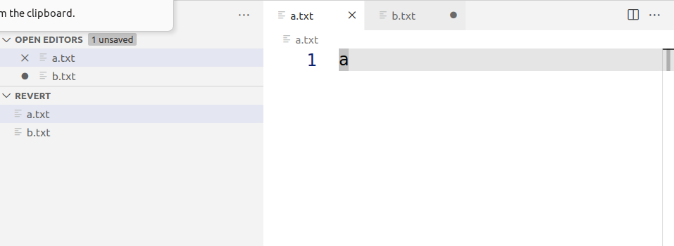 "Revert File" on inactive editors are ignored · Issue #177557 · microsoft/vscode · GitHub