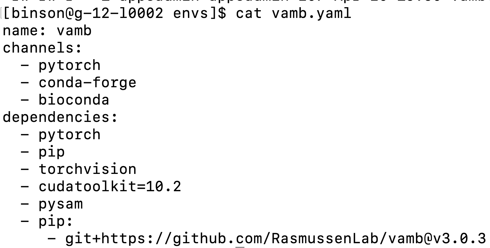 CreateCondaEnvironmentException · Issue #110 · RasmussenLab/vamb · GitHub