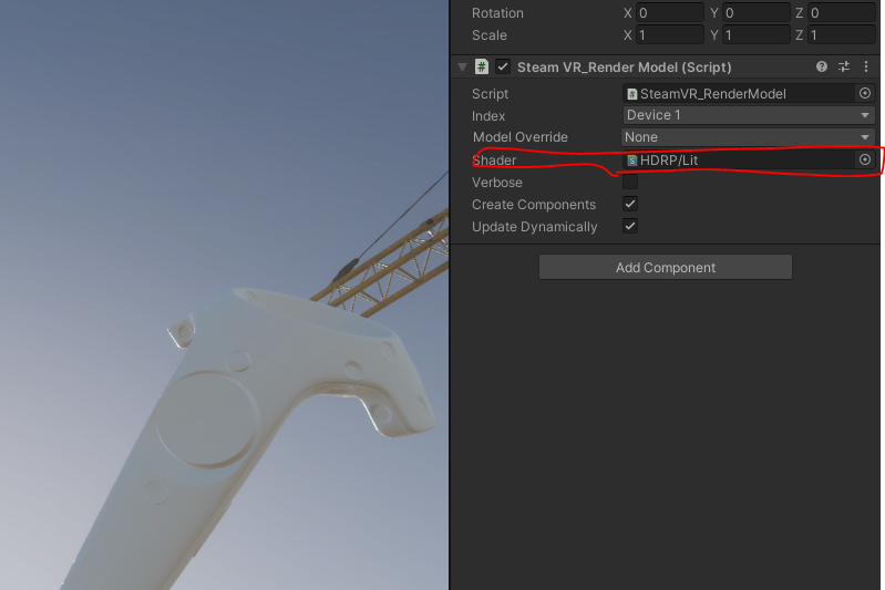 Steamvr Render Model Component Does Not Use Universal Render Pipeline Shader · Issue 421 