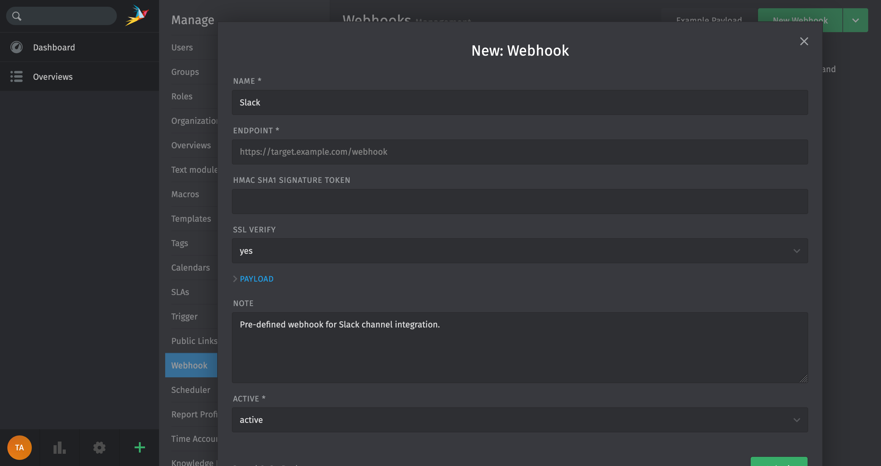 Custom Payload For Webhooks · Issue 4483 · Zammadzammad · Github