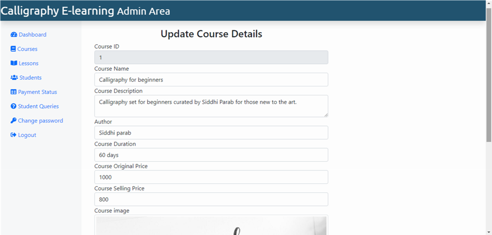 GitHub - Siddhiparab2302/Calligraphy-E-Learning-Website
