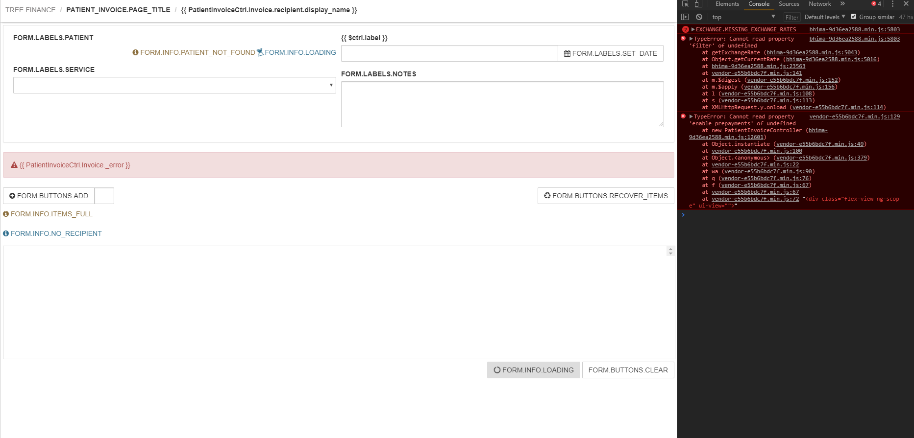 bug(invoicing): the invoice module is broken with init database · Issue #2761 · Third-Culture ...