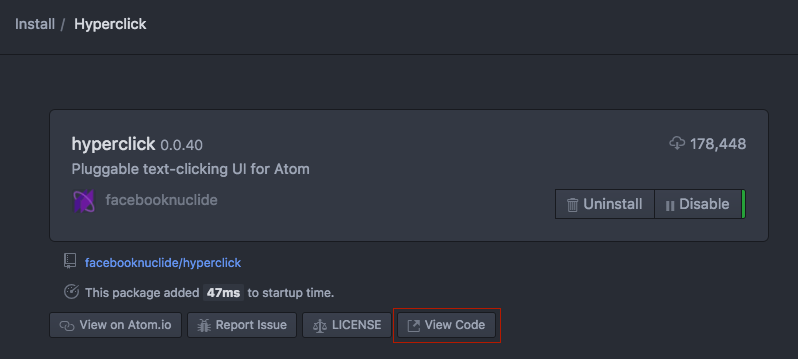 Failed to activate the hyperclick package · Issue #4 · facebookarchive/hyperclick · GitHub