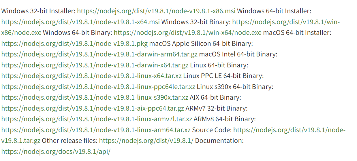 Formatting for release blog post downloads · Issue #5146 · nodejs/nodejs.org · GitHub
