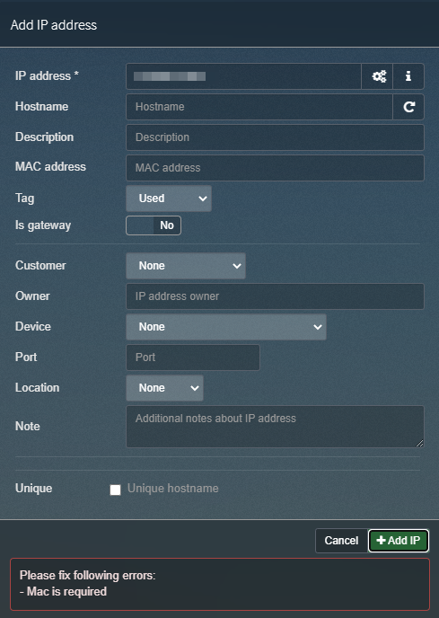 [Minor/Glitch] IP edit show '*' even if not a required fields · Issue #3612 · phpipam/phpipam ...