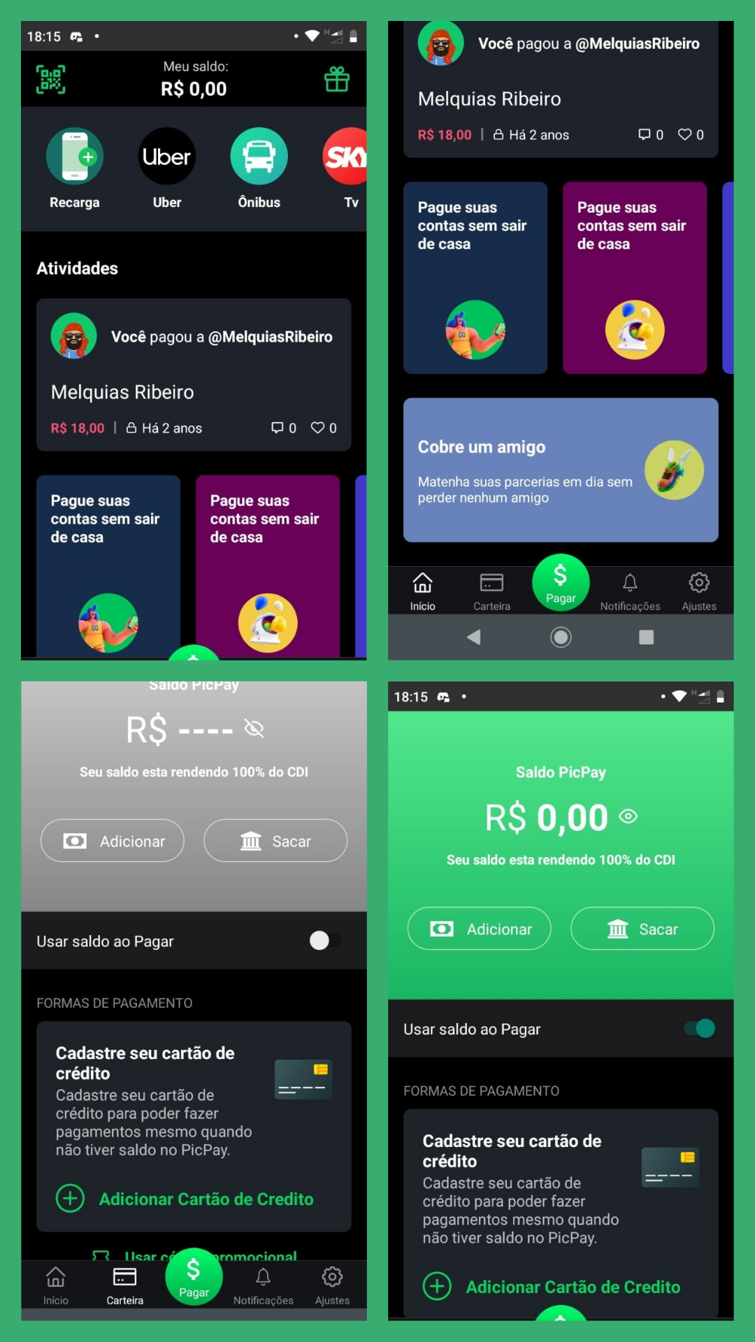 GitHub - MelquiasRibeiro/picpay-clone: :moneybag: Um clone da interface ...