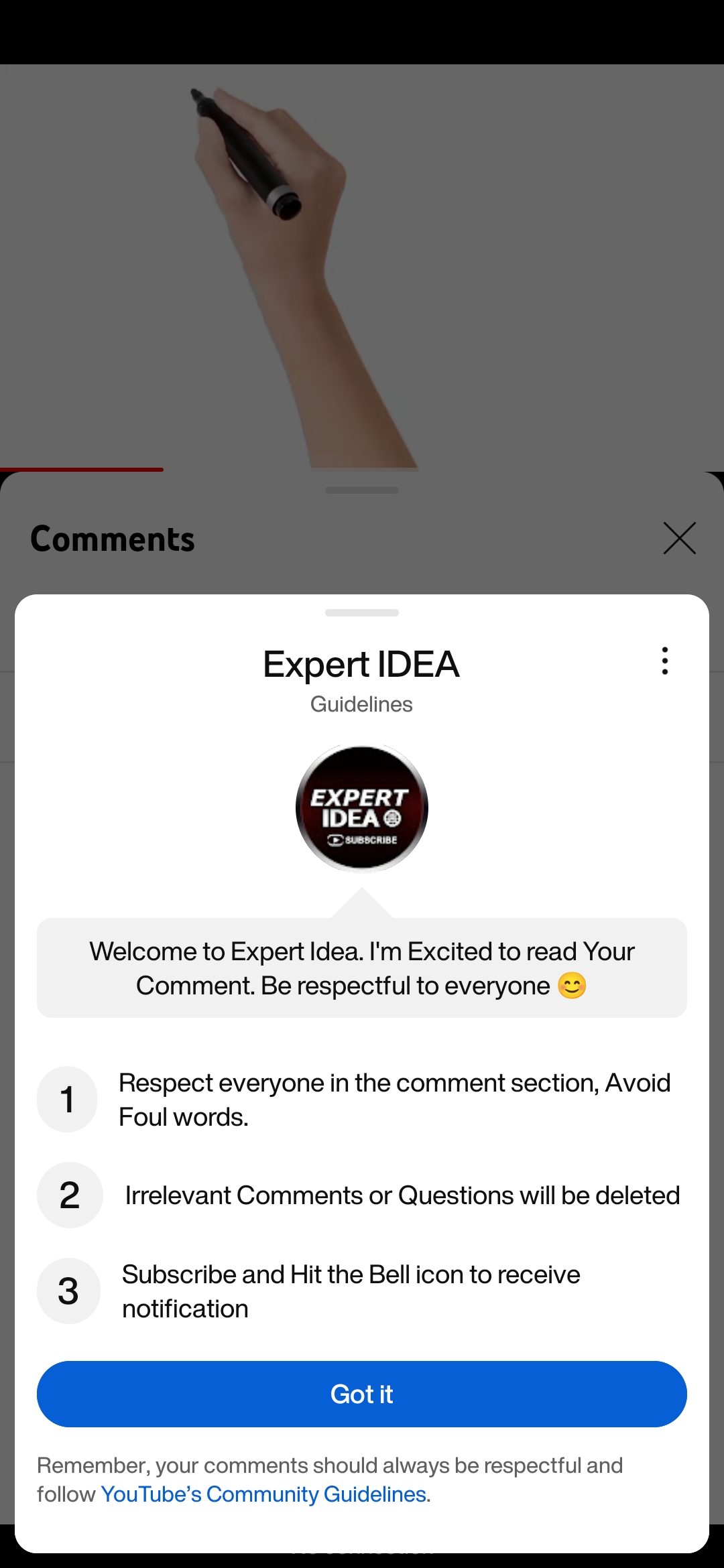 feat(patch): Hide channel guidelines popup · Issue #329 · inotia00/ReVanced_Extended · GitHub