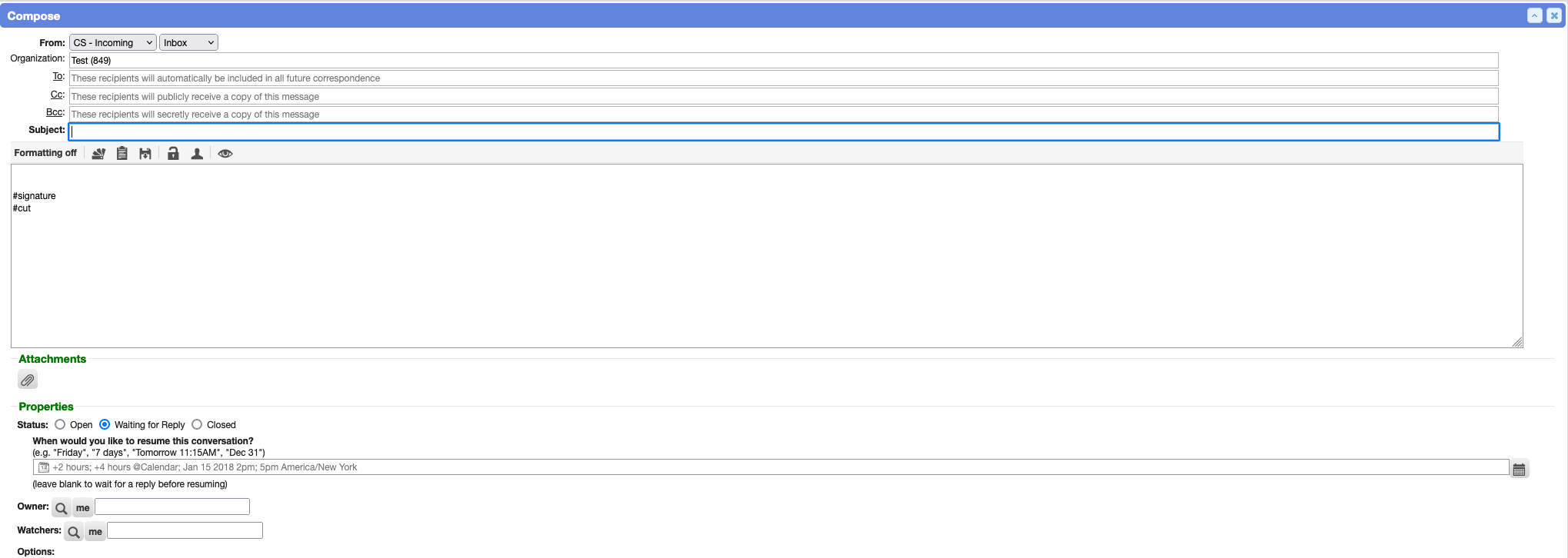 [Composing] Organization doesn't stay set when composing a ticket · Issue #1669 · jstanden/cerb ...
