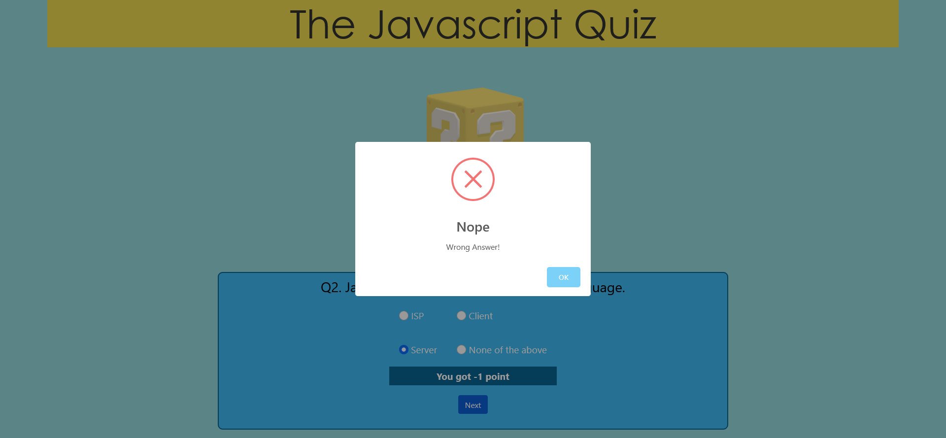 Github Gokul221quiz App Simple Javascript Quiz Page Using Html Css Javascript