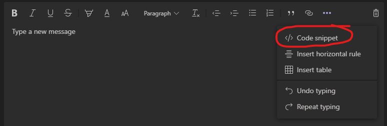Content Copied from a Microsoft Teams Code Snippet is Pasted in Reverse ...