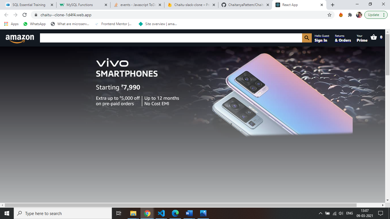GitHub - ChaitanyaPattem/Chaitu-amazon-clone: Amazon clone website with full authentication