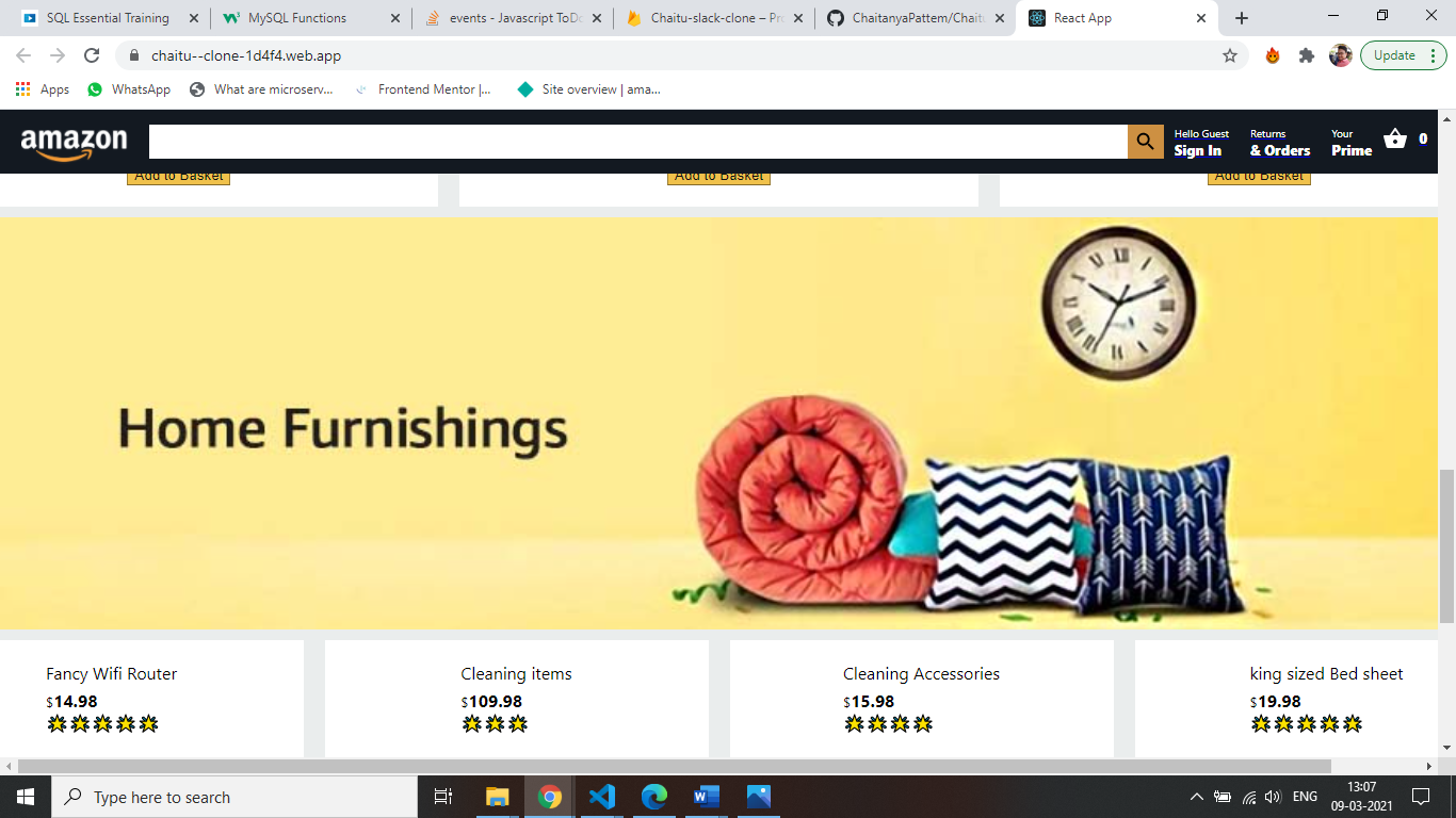 GitHub - ChaitanyaPattem/Chaitu-amazon-clone: Amazon clone website with full authentication