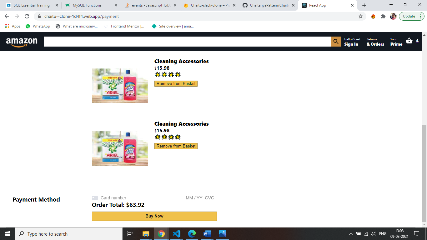 GitHub - ChaitanyaPattem/Chaitu-amazon-clone: Amazon clone website with full authentication