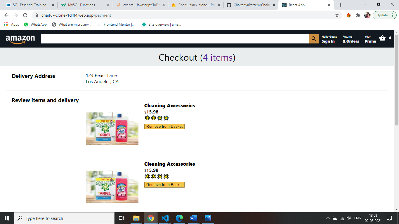 GitHub - ChaitanyaPattem/Chaitu-amazon-clone: Amazon clone website with full authentication