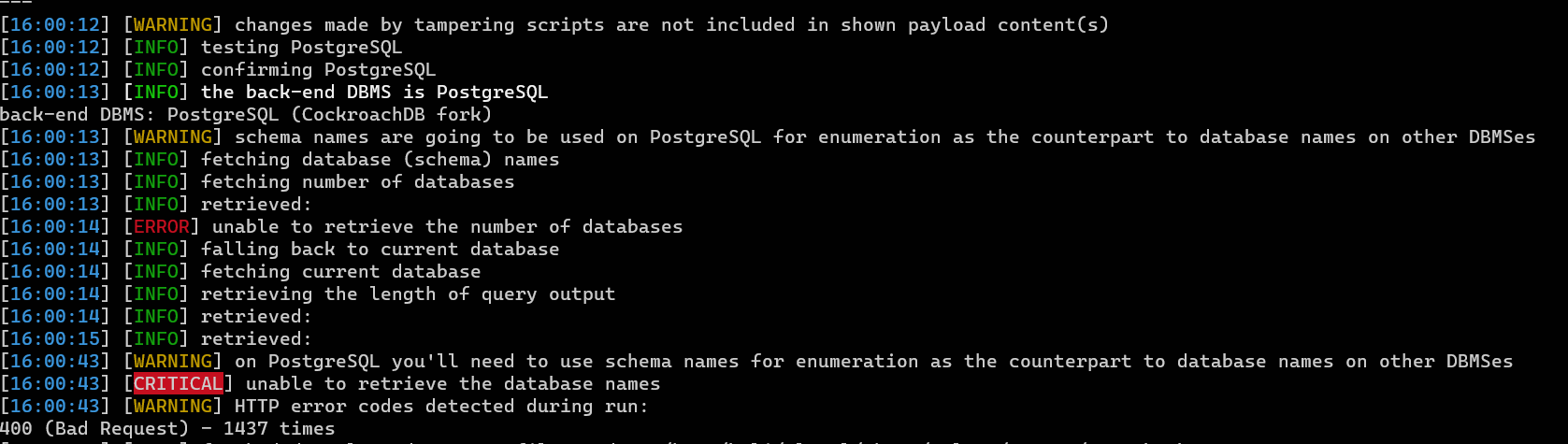 On PostgreSQL You ll Need To Use Schema Names For Enumeration As The Counterpart To Database 