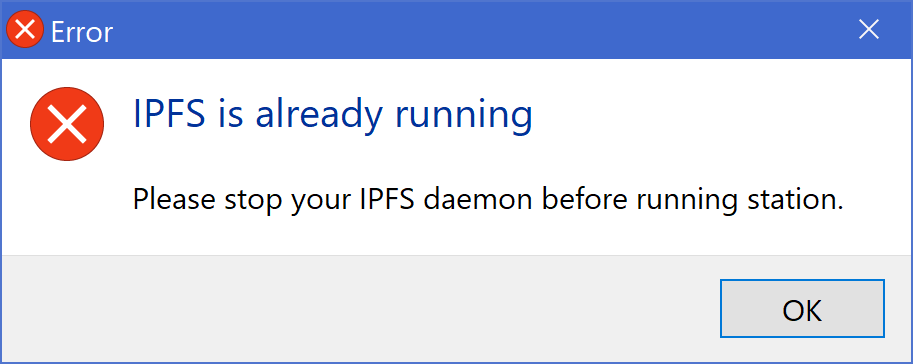 Provide a friendlier message if another daemon is already running on startup · Issue #527 · ipfs ...