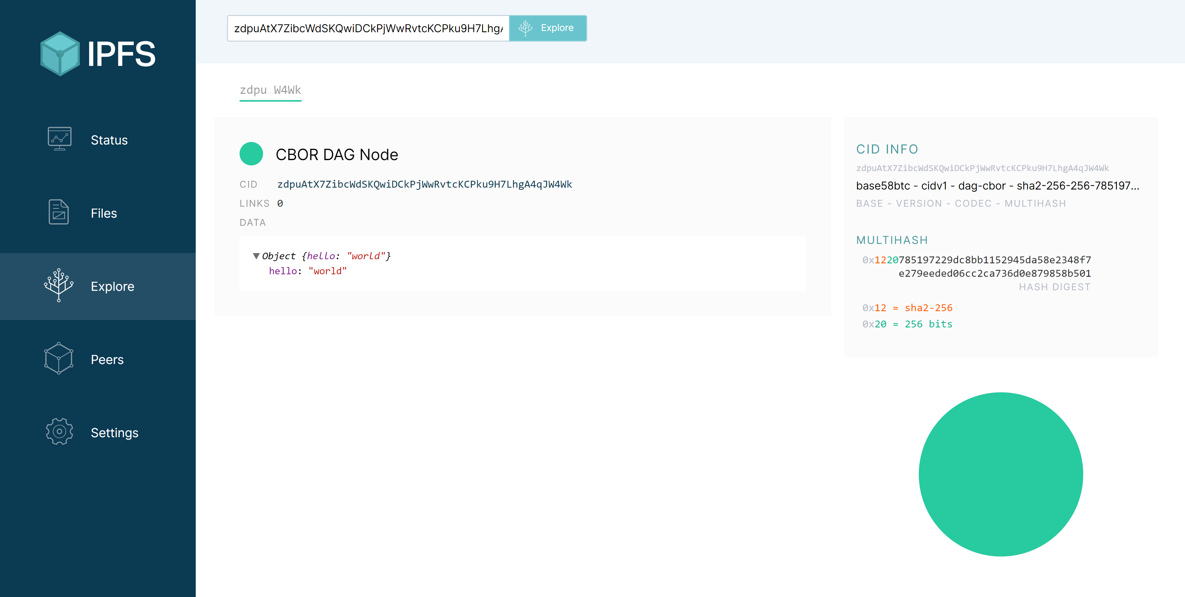 DAG in Web UI breaks on object from "ipfs dag put" · Issue #592 · ipfs/ipfs-webui · GitHub