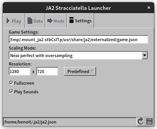 Gamejson Is Not Editable On Linux Using The Appimage Launcher · Issue 1651 · Ja2 Stracciatella 