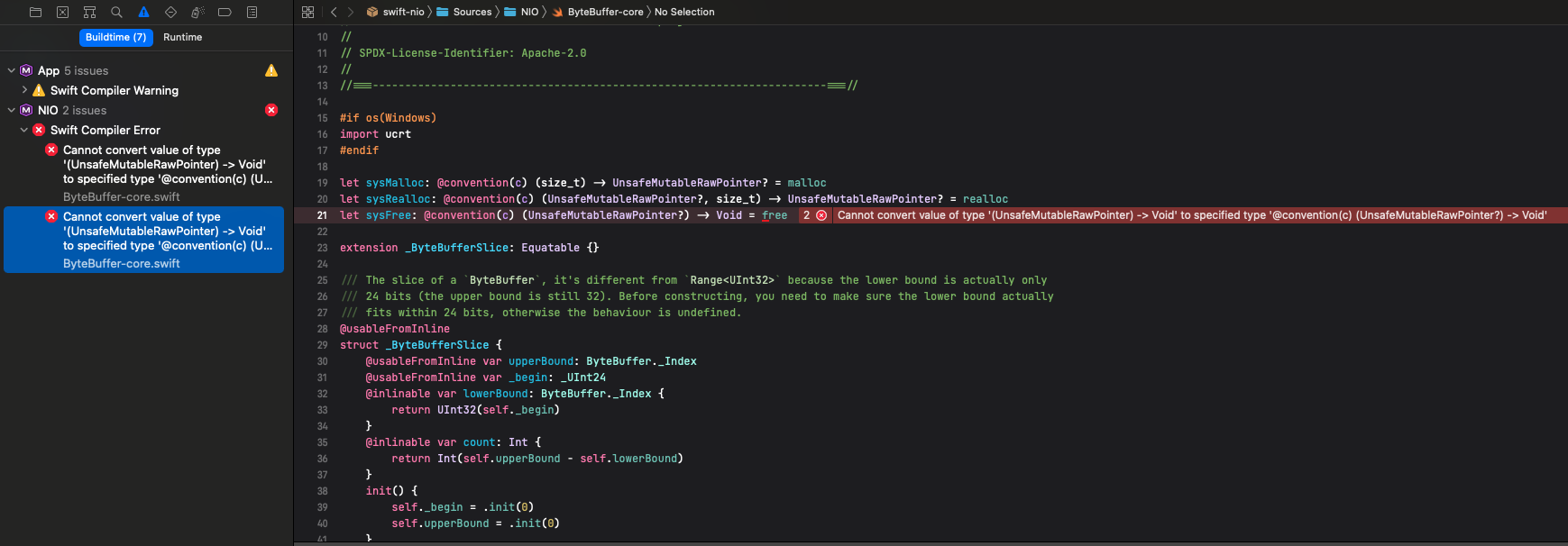Project won't compile with Xcode 13 · Issue #2693 · vapor/vapor · GitHub