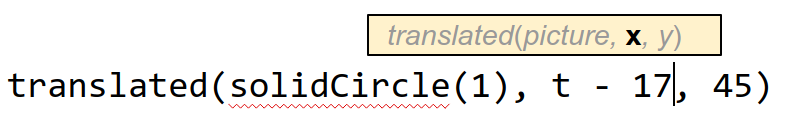 Tool tip with argument help when typing a function · Issue #850 · google/codeworld · GitHub