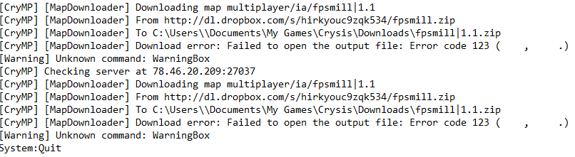 Map download failed · Issue #53 · crymp-net/client-server · GitHub