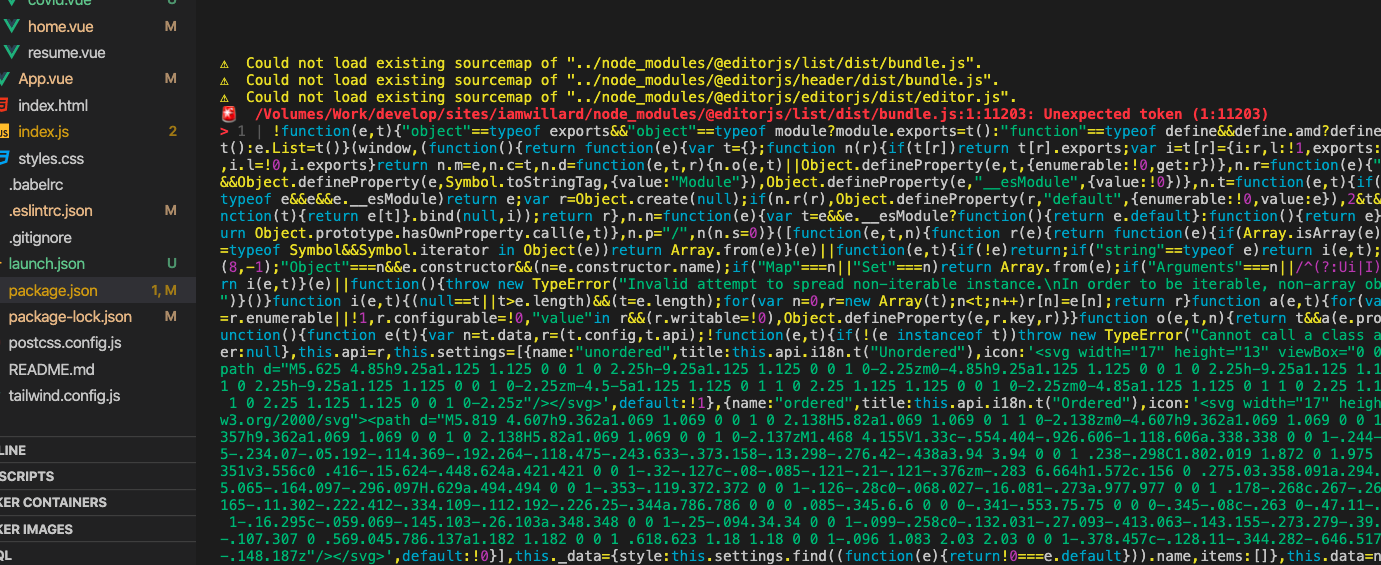 Unexpected token on some Plugins · Issue #1242 · codex-team/editor.js ...