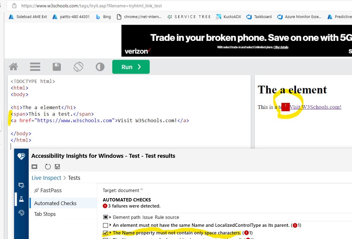 [BUG] The Name property must not contain only space characters when is used. · Issue #1193 ...