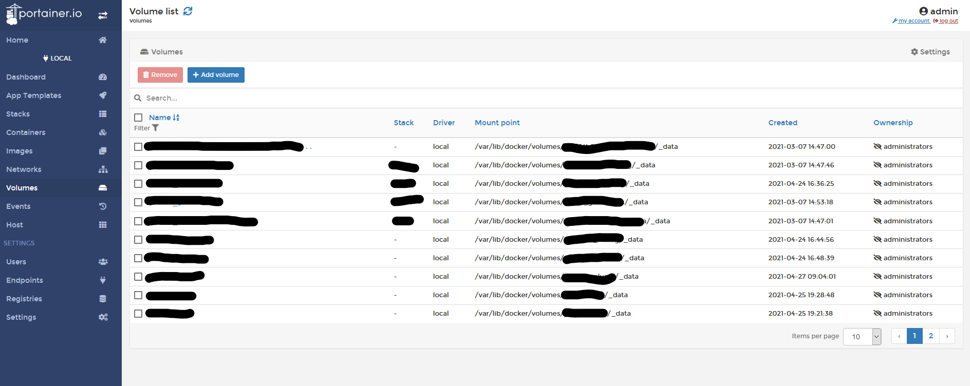 Inside view + uploads for volumes · Issue #5011 · portainer/portainer · GitHub