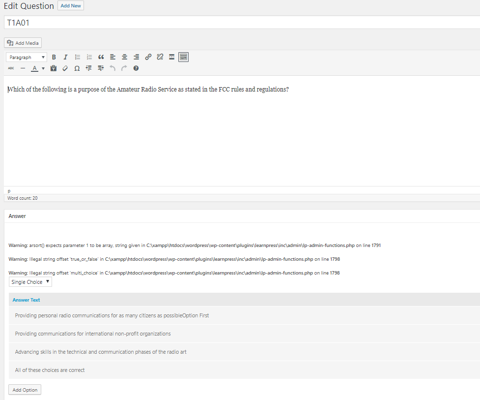 PHP error when creating question · Issue #214 · LearnPress/learnpress · GitHub