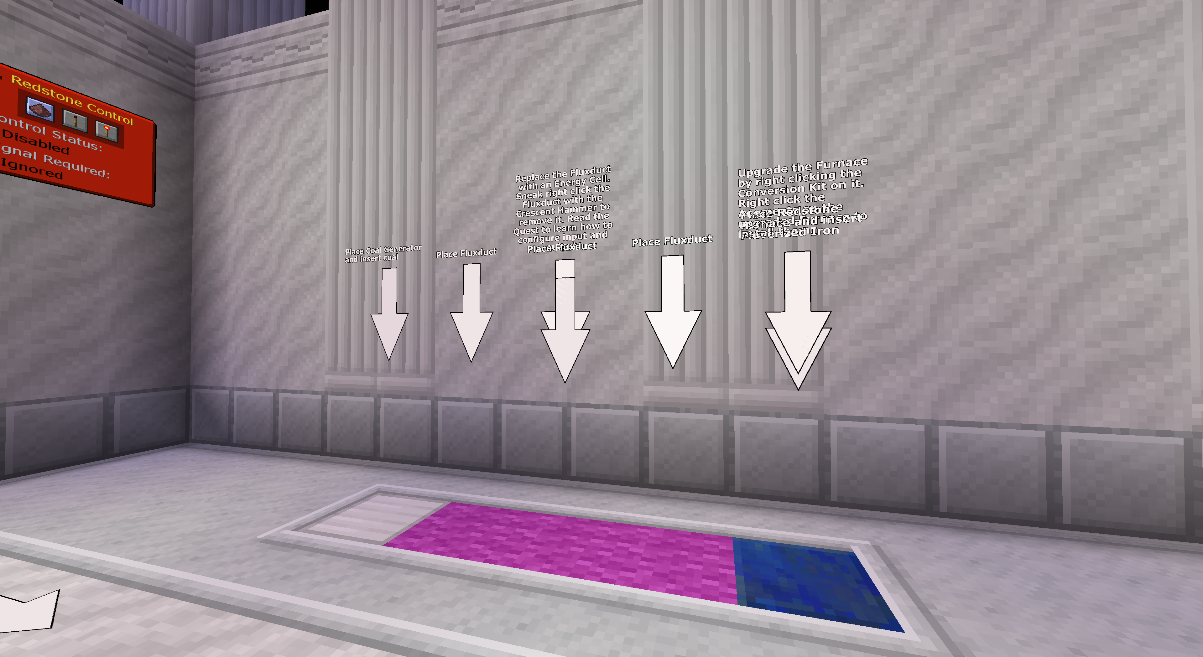 In-World tutorial texts overlapping when playing in creative mode ...